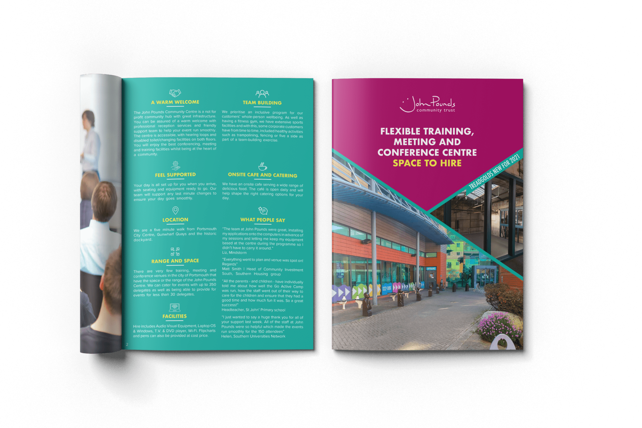 John Pounds Centre Brochure Design - Morph PR and Marketing